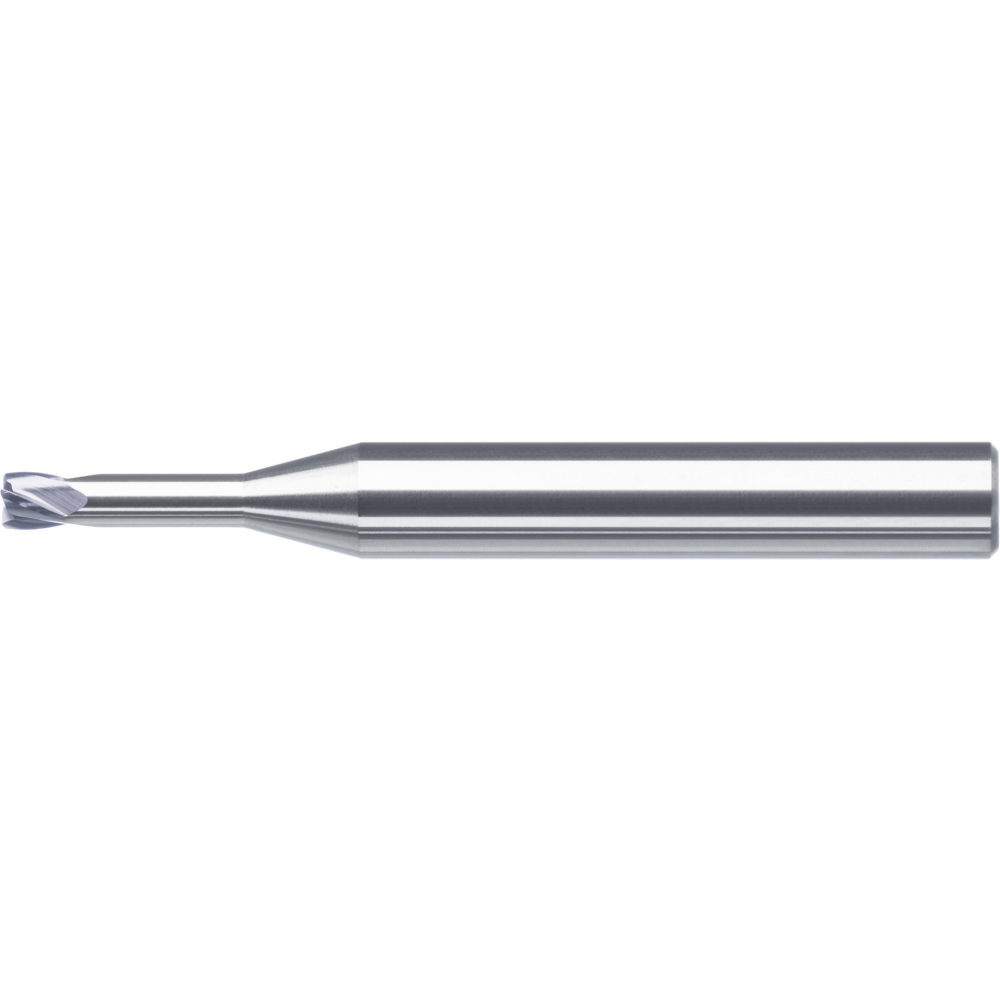 High-feed cutter, solid carbide, 0° 1 mm, L2=4 mm, Z=4 R=0.1 mm RockTec ...