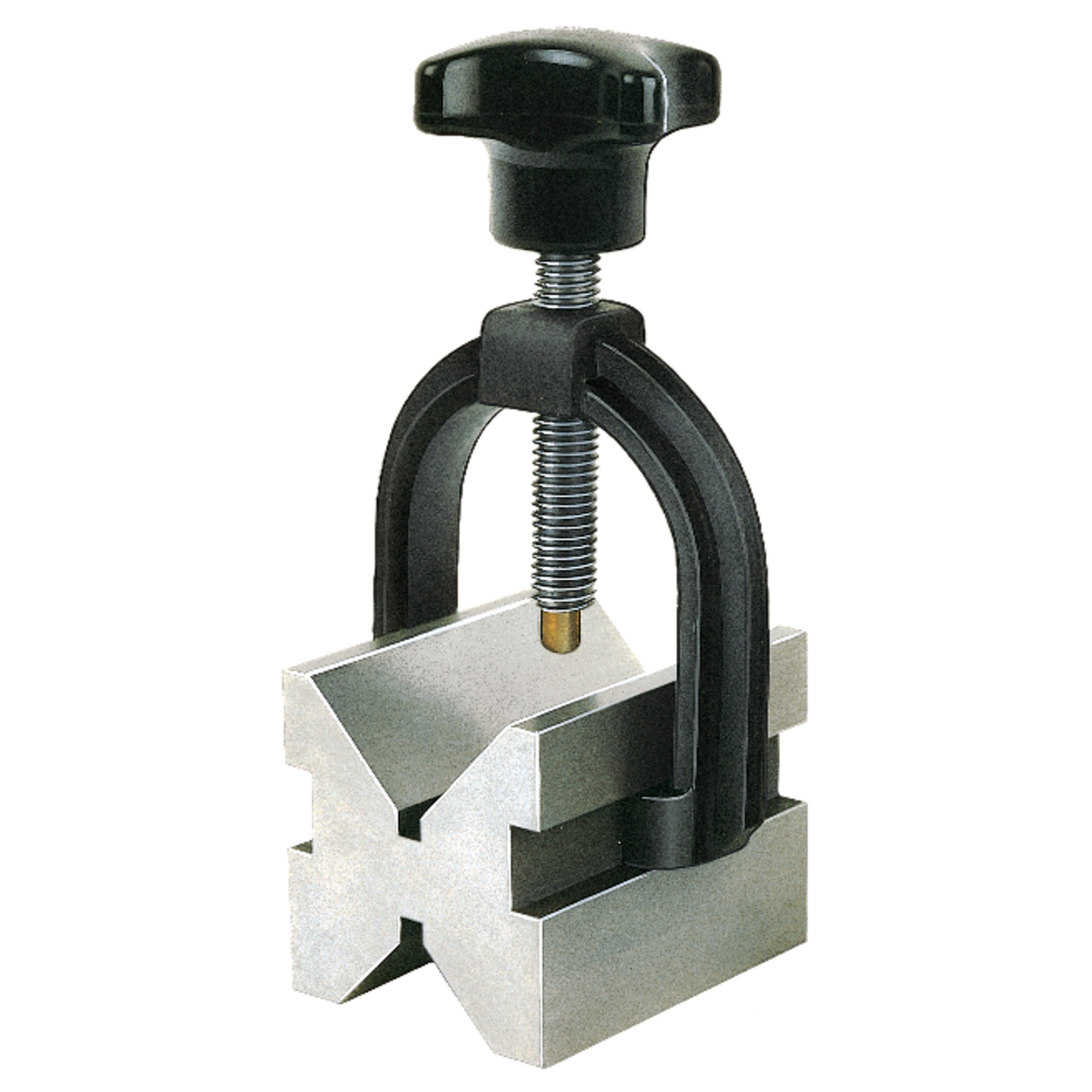 SARATOOLS.com - - 556008 V-block single with clamp, for workpiece-5-30 mm