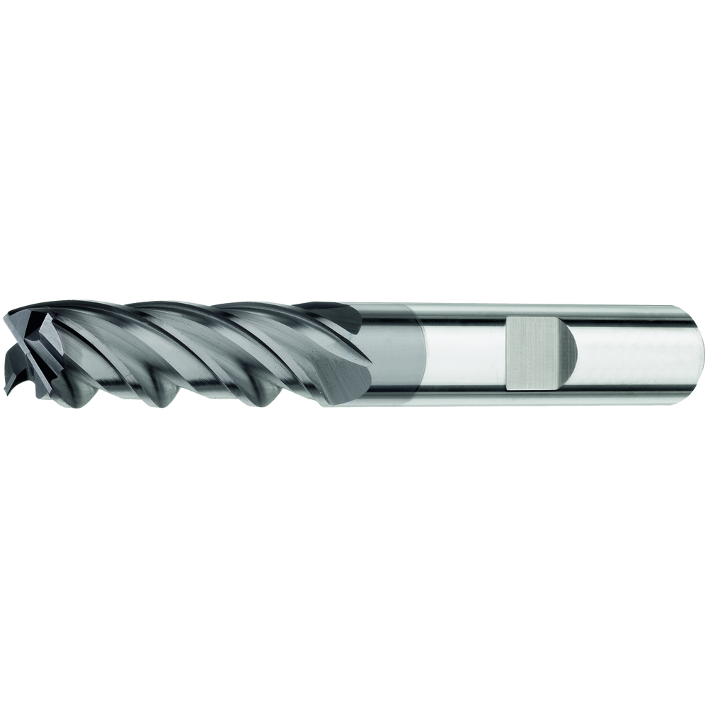 Solid carbide end milling cutter 35°/38° UT 20mm XL Z=4 HB, TiAlN ...