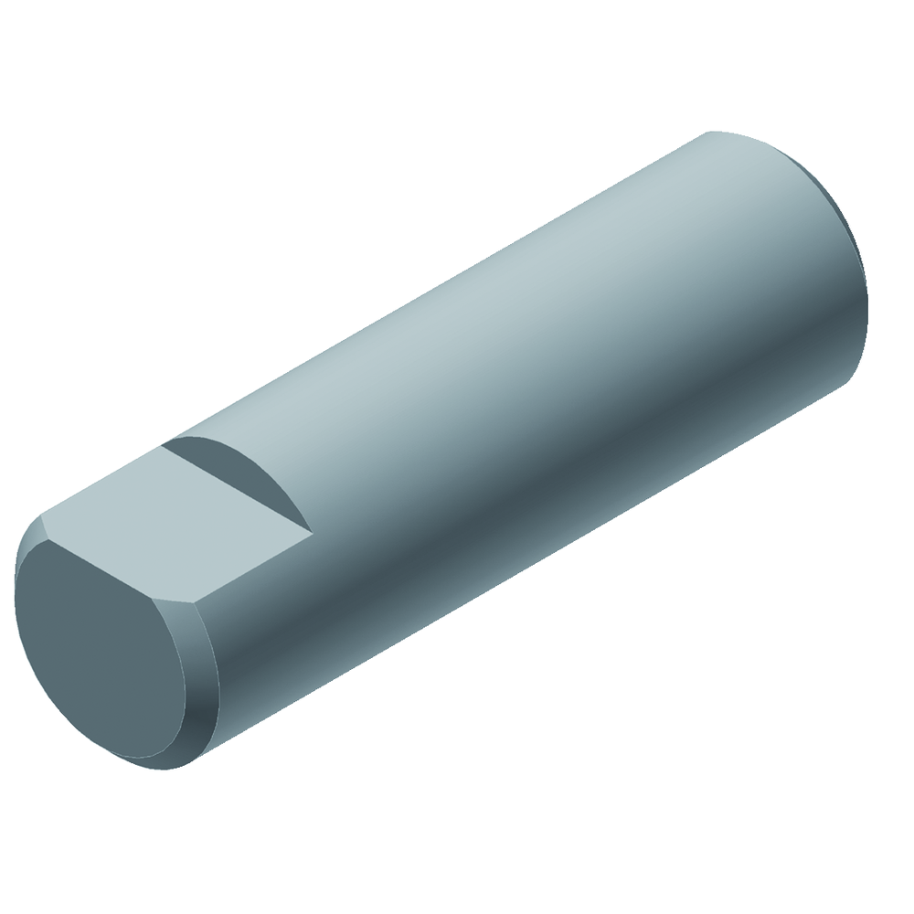 Runner pin 6x20 mm made of carbide with radius notch | SARATOOLS