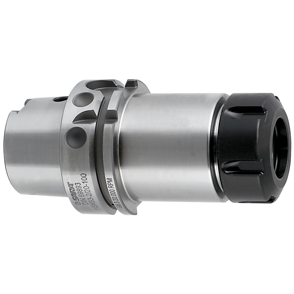 Collet chuck ER16 DIN69893 HSK-A50, 1-10mm A=100mm | SARATOOLS