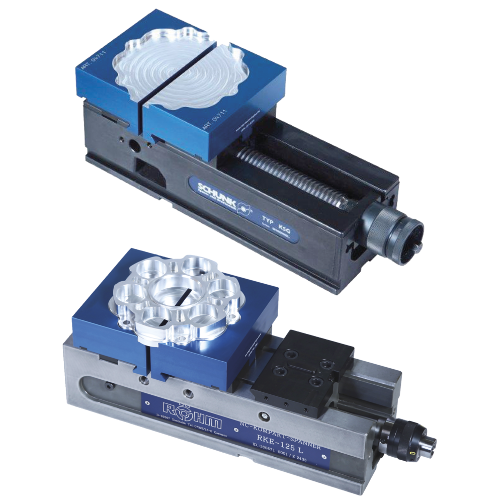 Base jaw set 125mm for ATORN 5-axis compact clamp | SARATOOLS