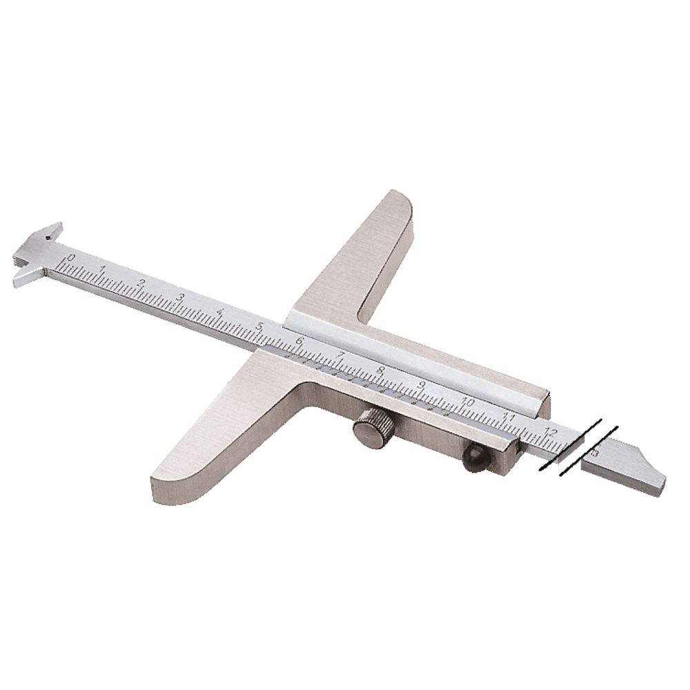Depth gauge 200mm (0,05mm) with offset measuring faces | SARATOOLS