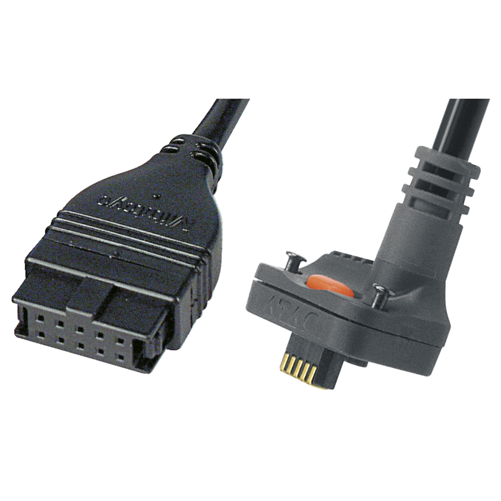 Signal cable type A, 1m, IP-protected, with DATA button | SARATOOLS