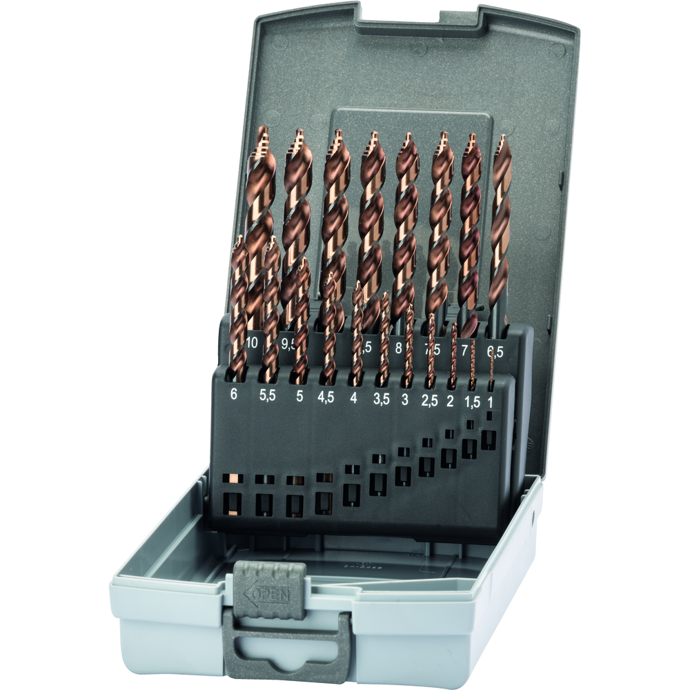 Twist drill STEP DRILL set HSSE vap. 1-10.0 mm | SARATOOLS
