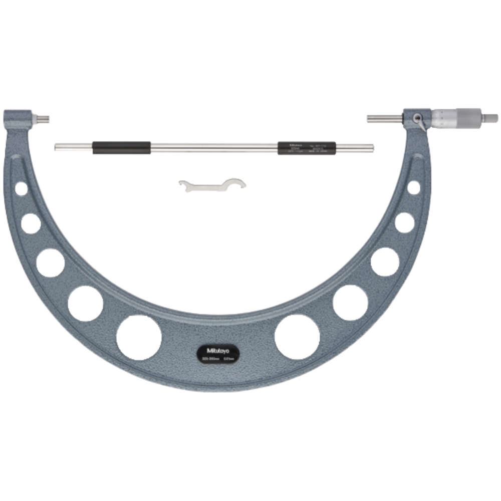 Outside micrometer 325-350mm (0,01mm) lightweight for workshop use ...