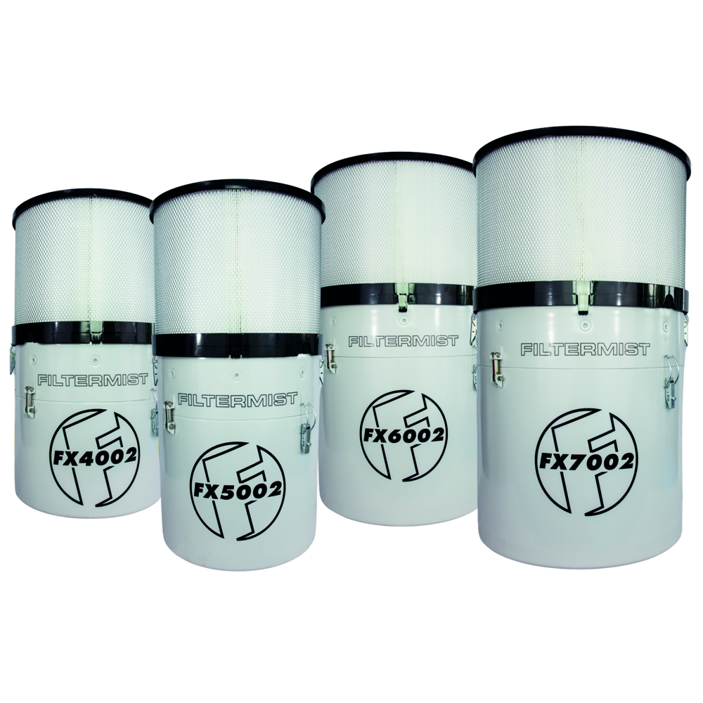 Oil mist filter FX 7002 / series 2 RAL7035 w/ highly efficient ...
