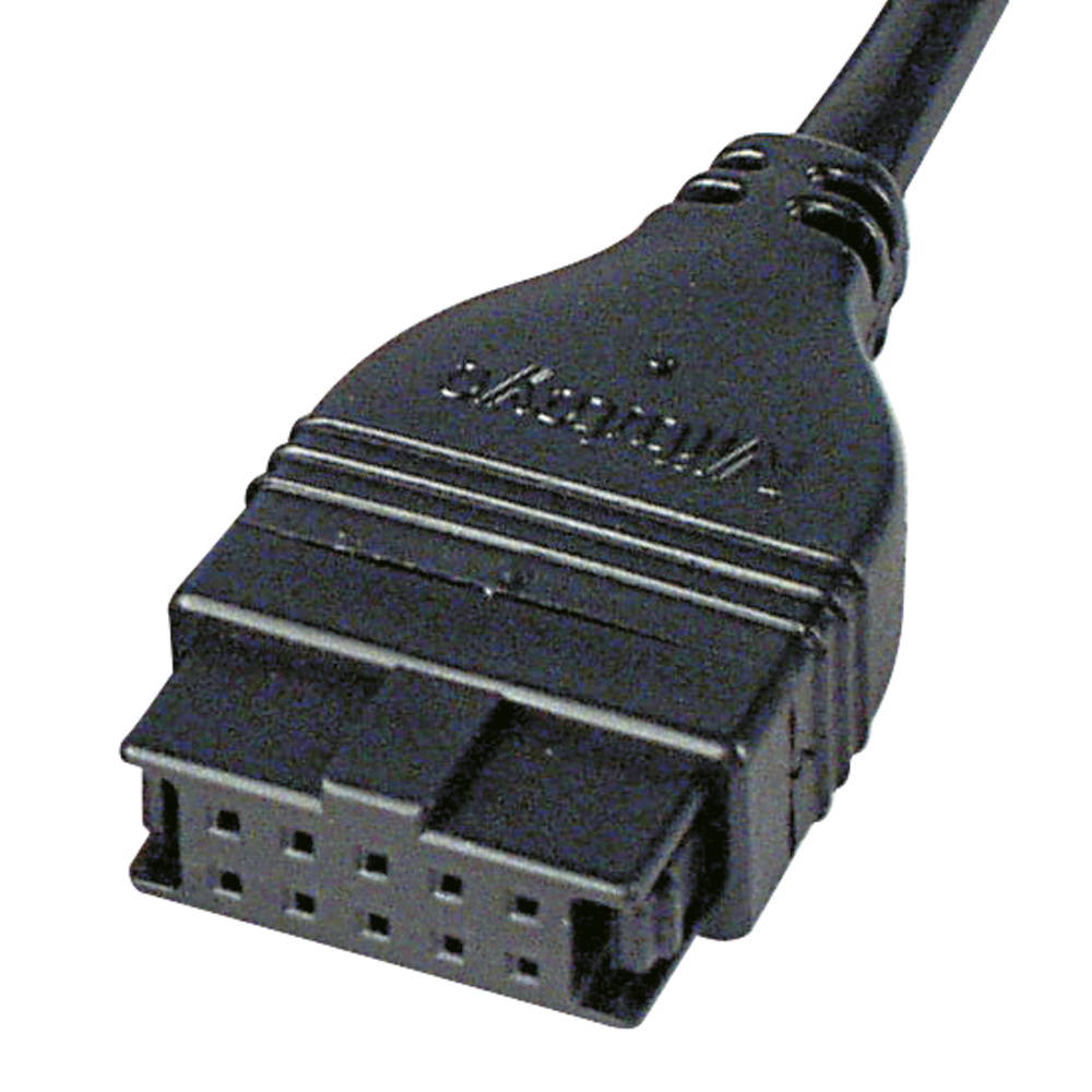 Signal cable type B, 2m, IP-protected, with DATA button | SARATOOLS
