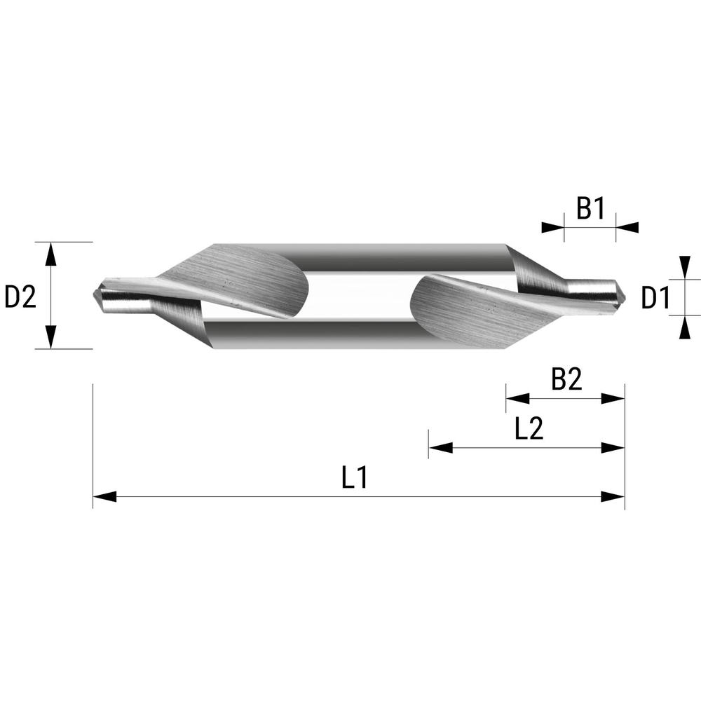 Zentrierbohrer VHM ø4,0mm Unbeschichtet | SARATOOLS