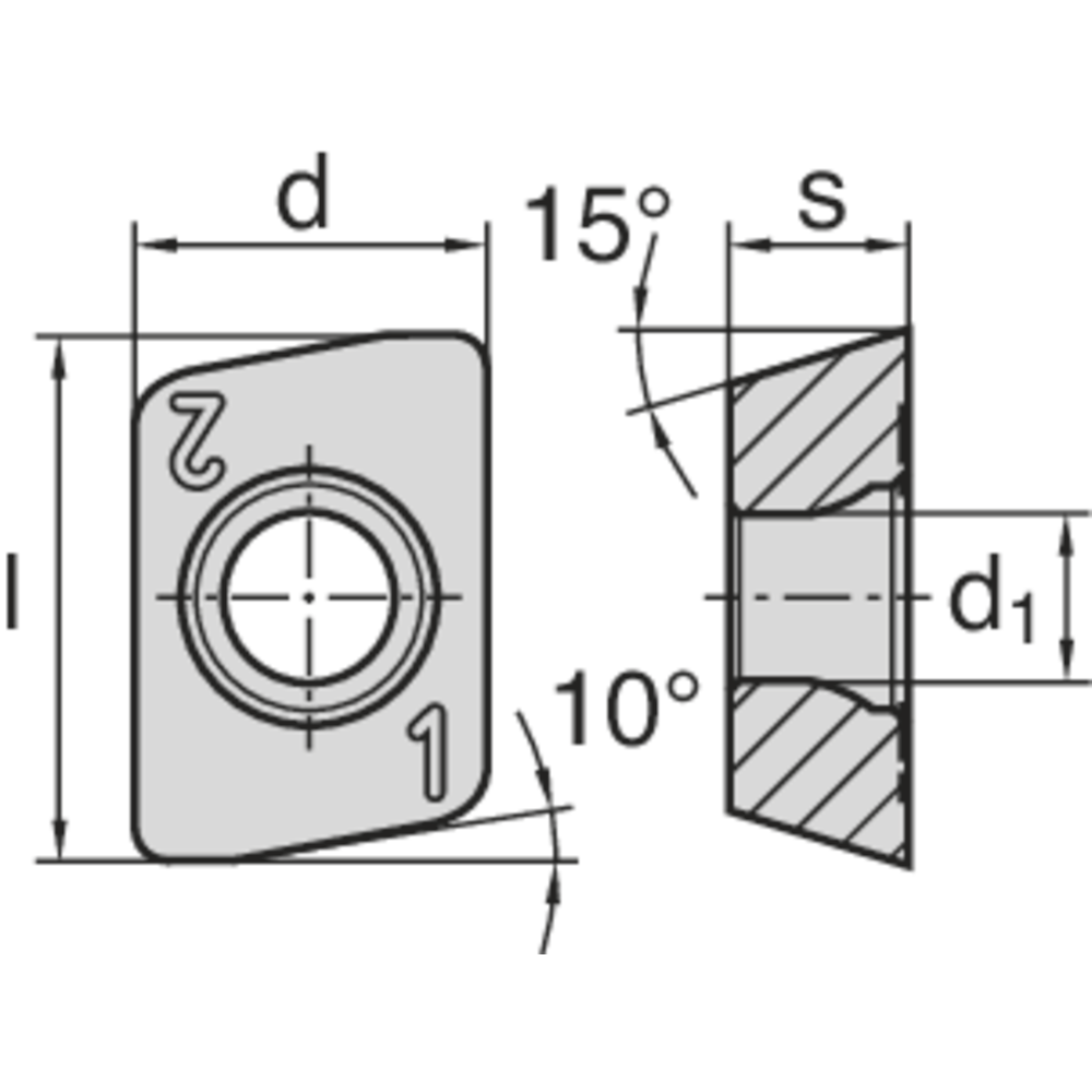Indexable cutting insert XDMW 0903-SR HC4640 | SARATOOLS