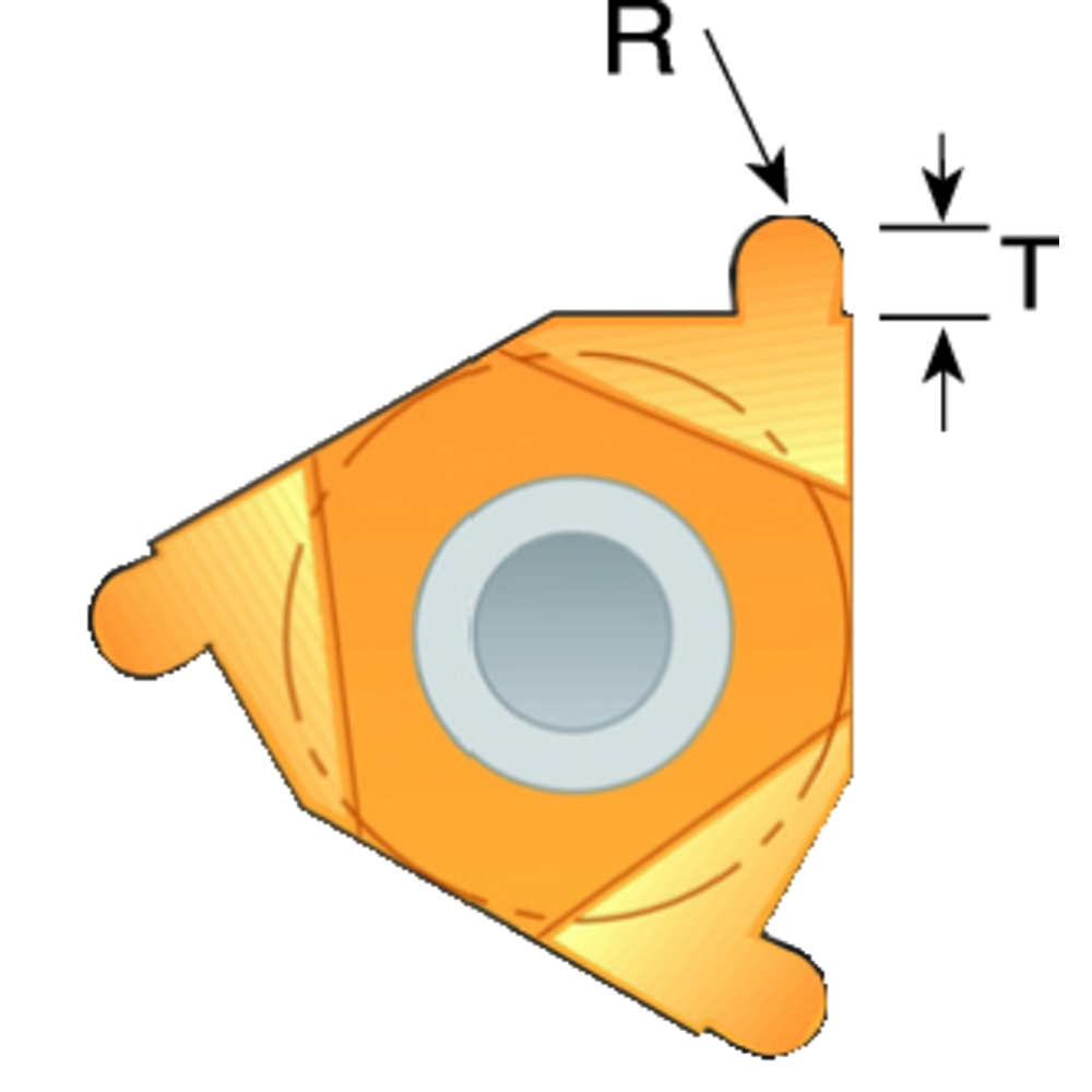 Grooving insert 16IR/EL 1R HC5640 (for holder SIR..16 and SEL..16 ...