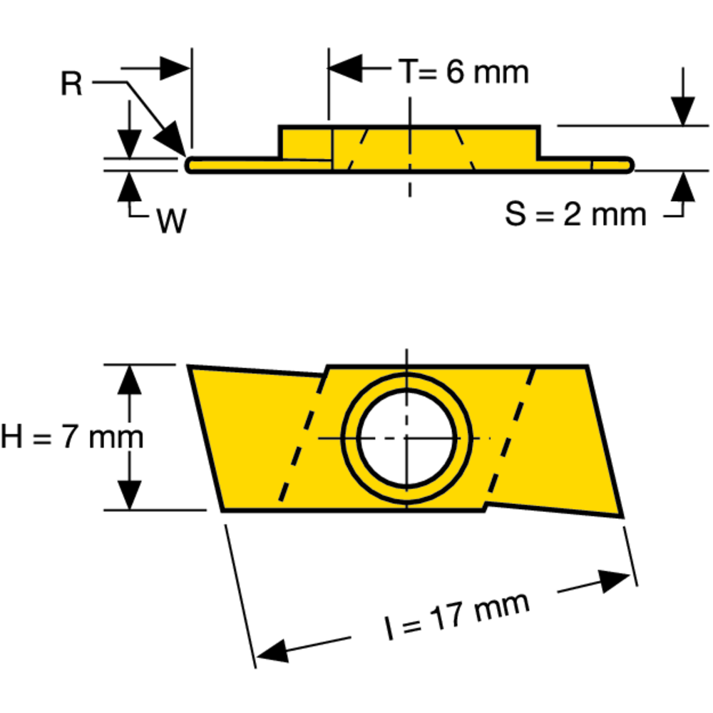 Grooving insert SAL60G100R-GR PH7920 | SARATOOLS