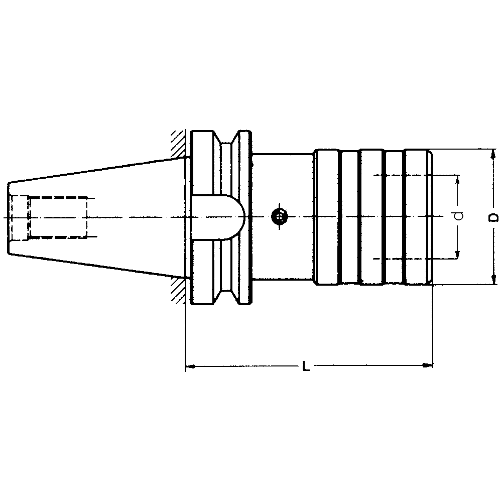 Thread cutting quick-change chuck MAS403 BT40, M8-M20 A=94,5mm | SARATOOLS