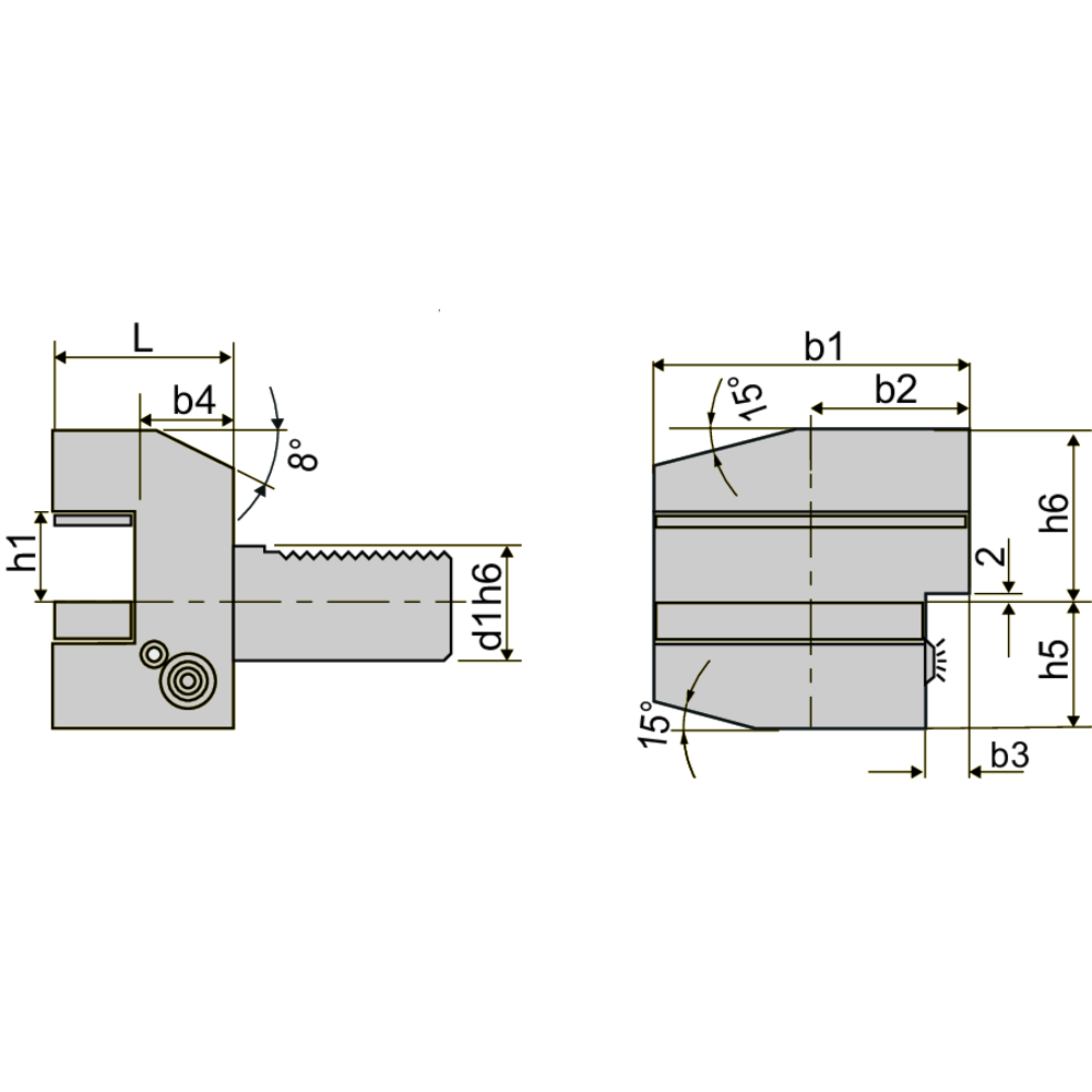 VDI HOLDER 69880 B3A-30X20X40 | SARATOOLS