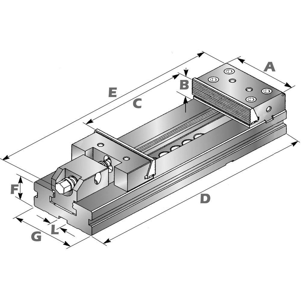 Precision vice BB-125mm (150mm opening) | SARATOOLS