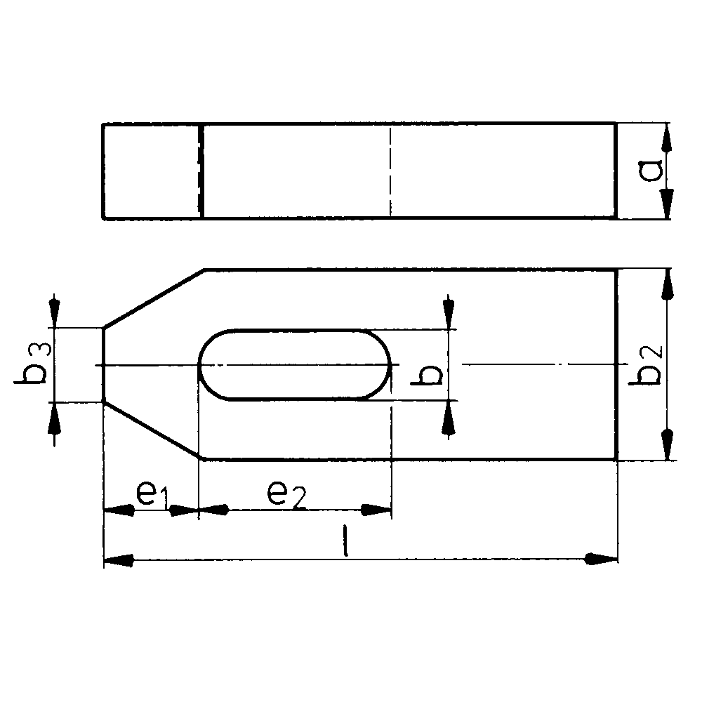 Clamp DIN6314, 11x80mm, for clamping screw M10 | SARATOOLS