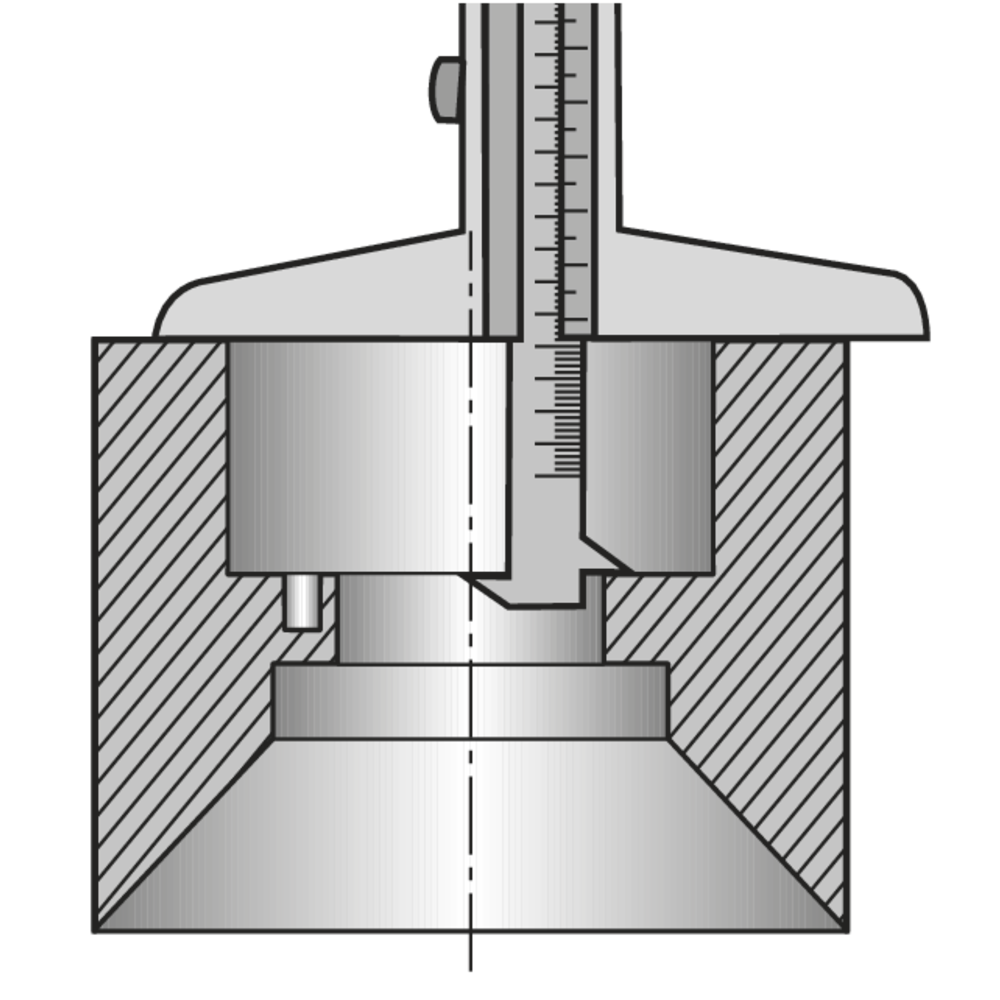 Depth gauge 300mm (0,05mm) with offset measuring faces | SARATOOLS
