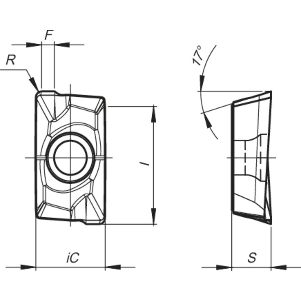 Indexable cutting insert APKT 160408 PDER-X1 PH6920 | SARATOOLS