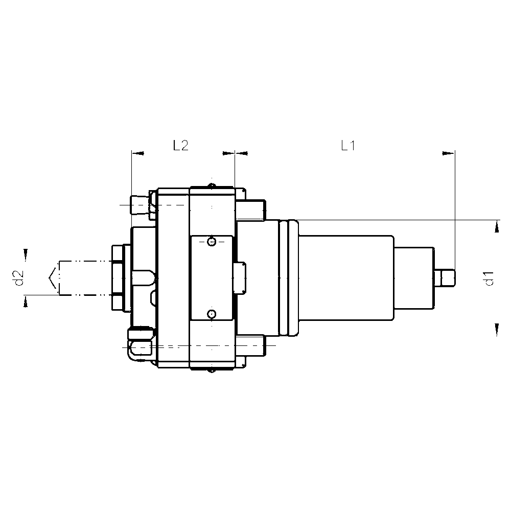 BMT 40 drilling/milling head, str. collet mount ER25, PRECI-FLEX® IKZ ...