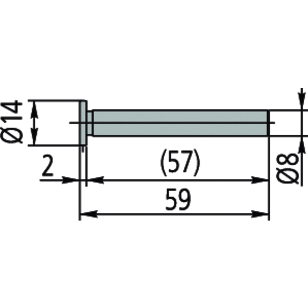 Disc probe 14mm for height gauges Linear Height LH-600D/E and QM-Height ...